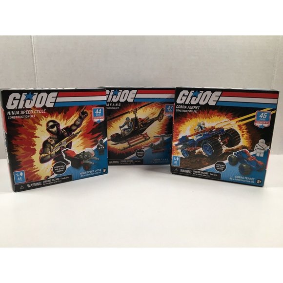 Hasbro | Toys | 3 Gi Joe Cobra Building Sets Snake Eyes Storm Shadow ...